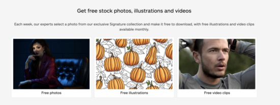 How can I get free photos from iStock?