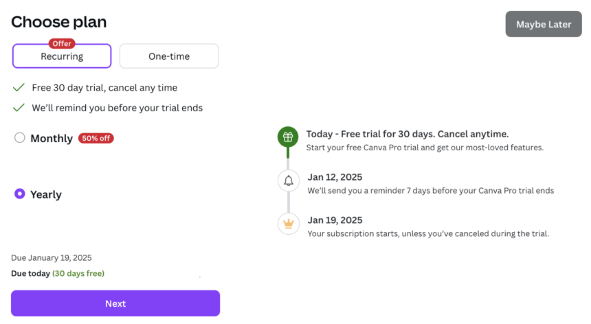 Canva Free Trial - Try Canva Pro For One Month